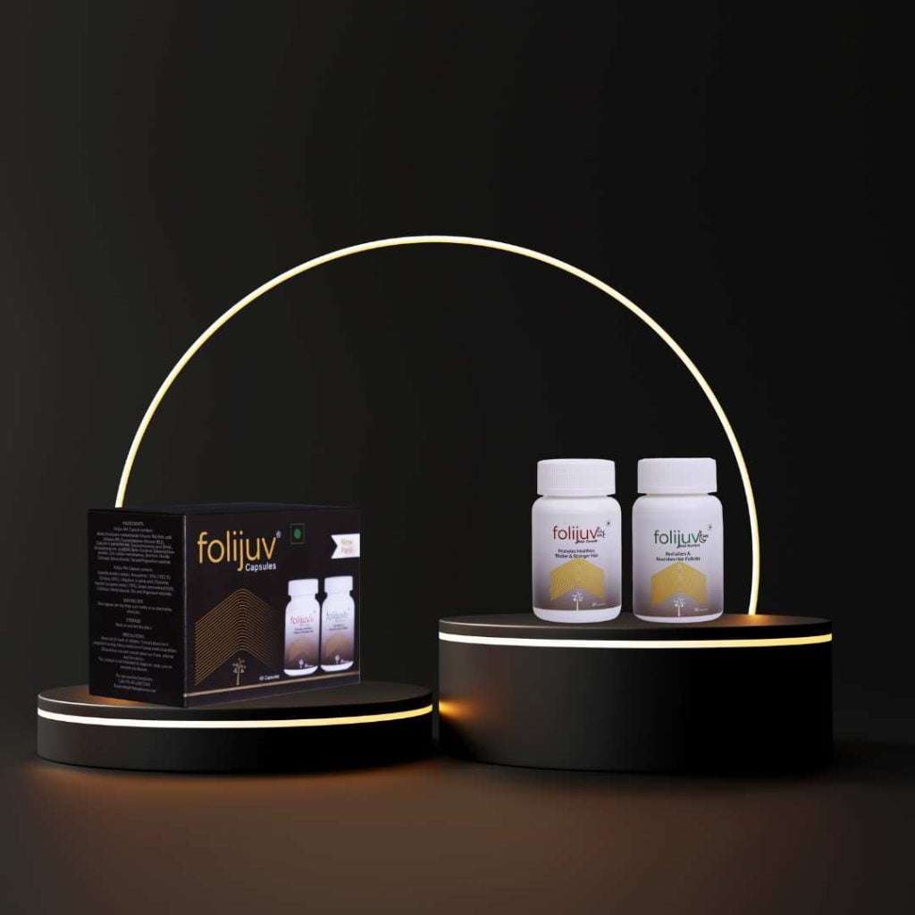 Folijuv AM & PM Capsules - Hair Growth and Nutrient 60 Veg